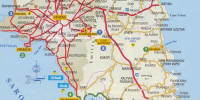 Athén térkép - Térkép Athén (Görögország)